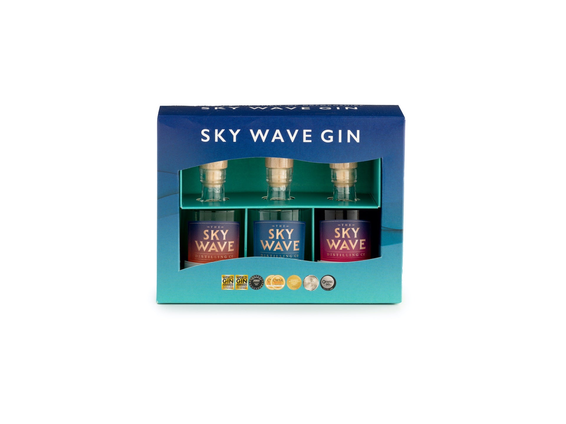 Sky Wave 3 x Miniatures Gin Gift Box – Resident Artisan