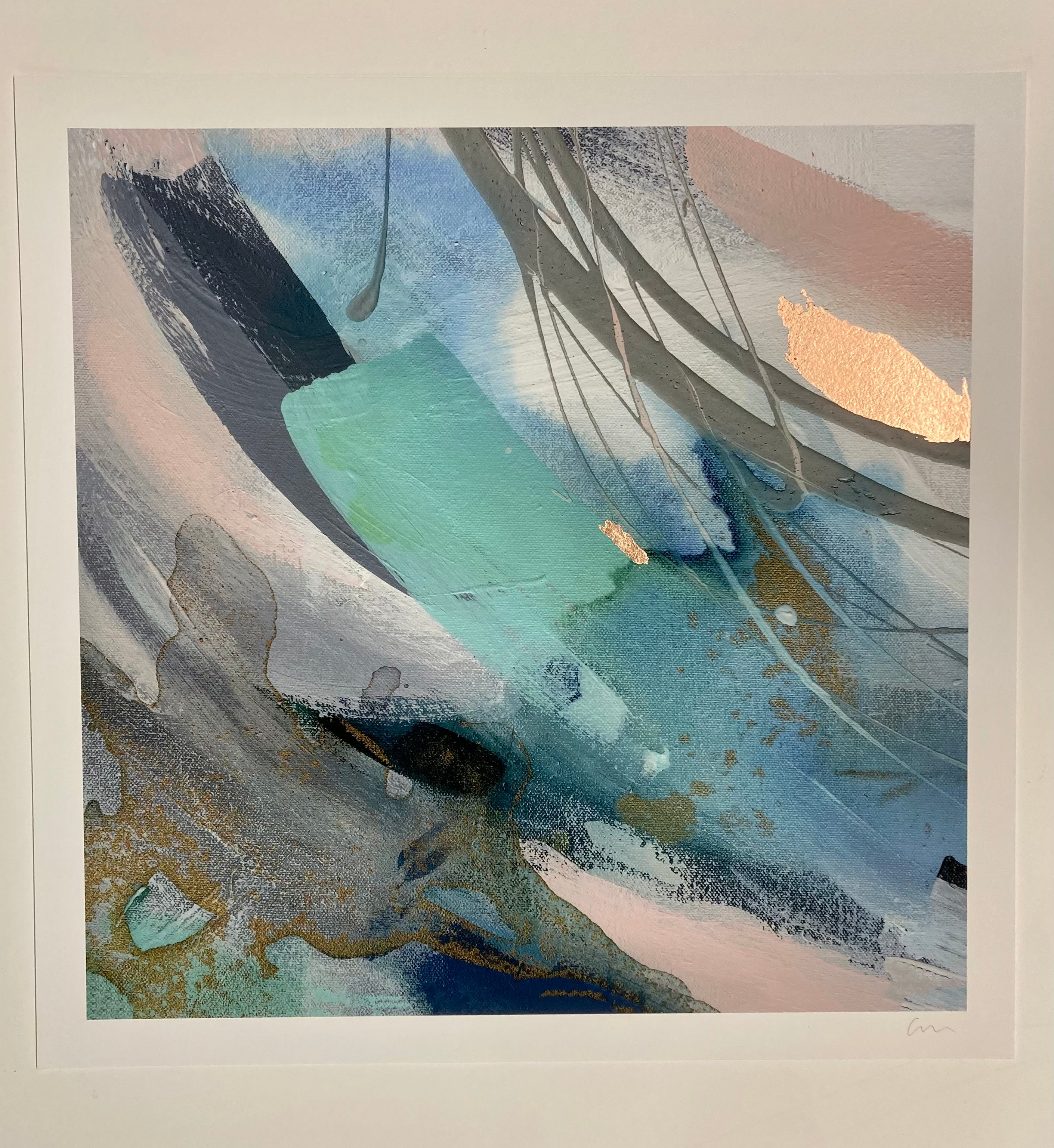 Over and Over, hand embellished print – Resident Artisan